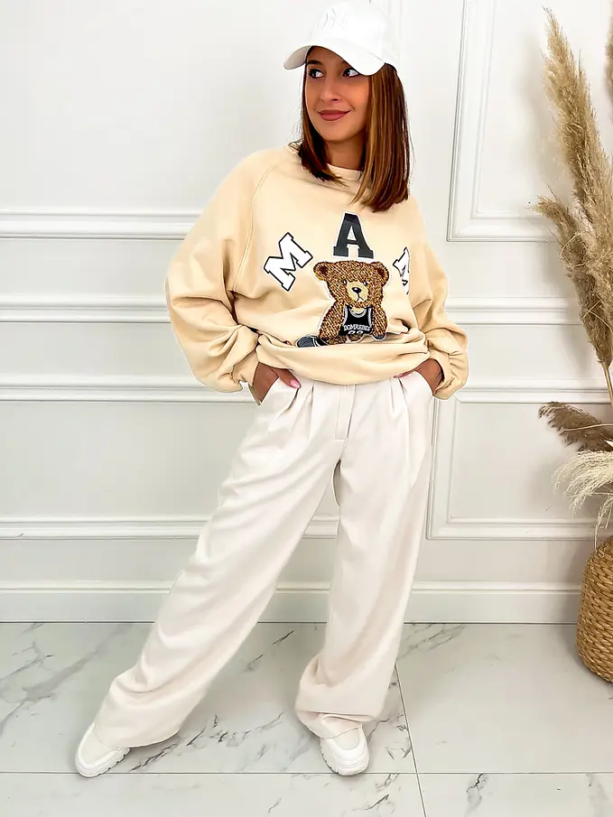 Mackós oversized pulóver OLEVIA | Starstyle.hu