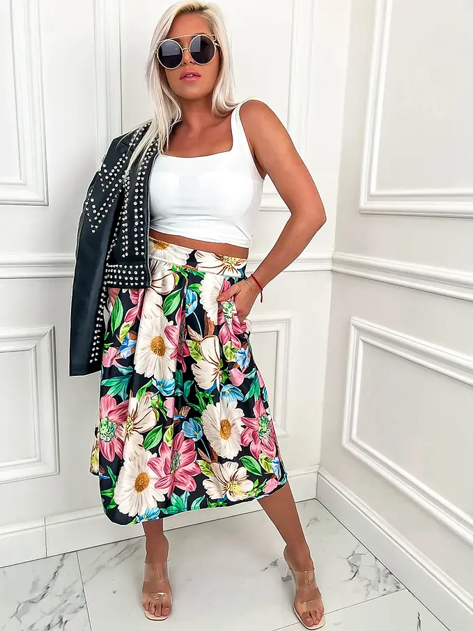 Mintás maxi szoknya SHALONI | Starstyle.hu