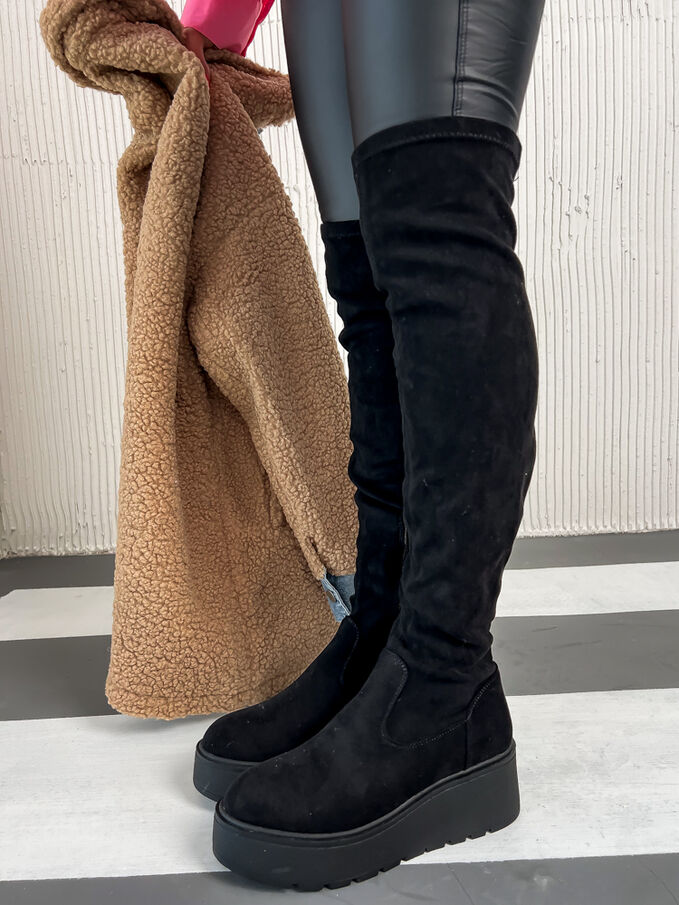 Velúr térd feletti csizma NAVEYA II | Starstyle.hu