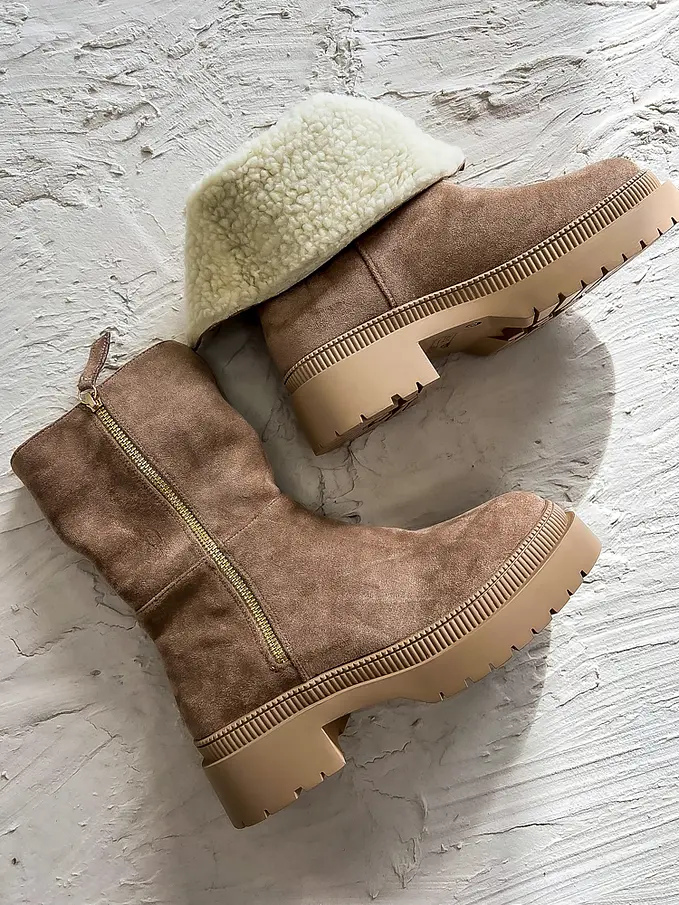 Velúr bokacsizma LYLAH | Starstyle.hu