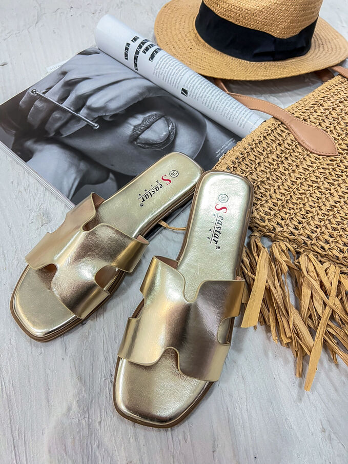 Arany színű női papucs FIORELLA | Starstyle.hu