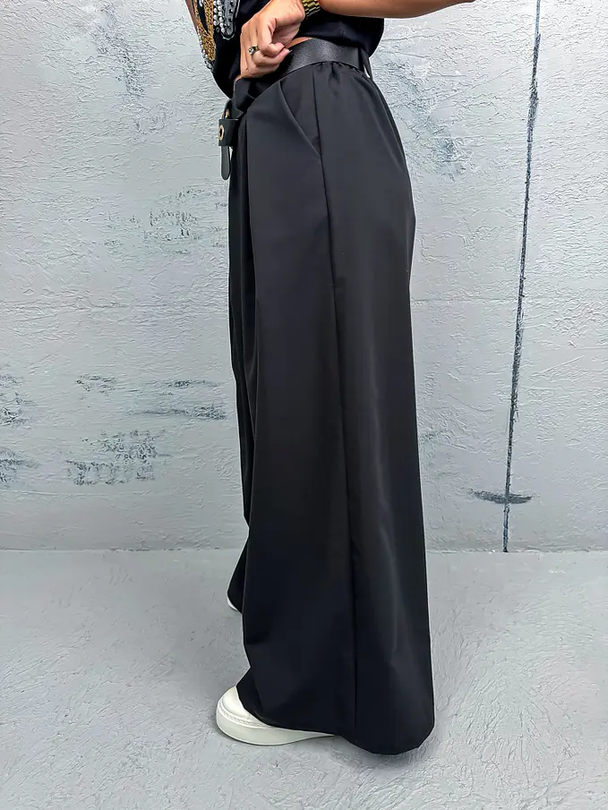 Elegáns palazzo nadrág övvel BRENDA | Starstyle.hu